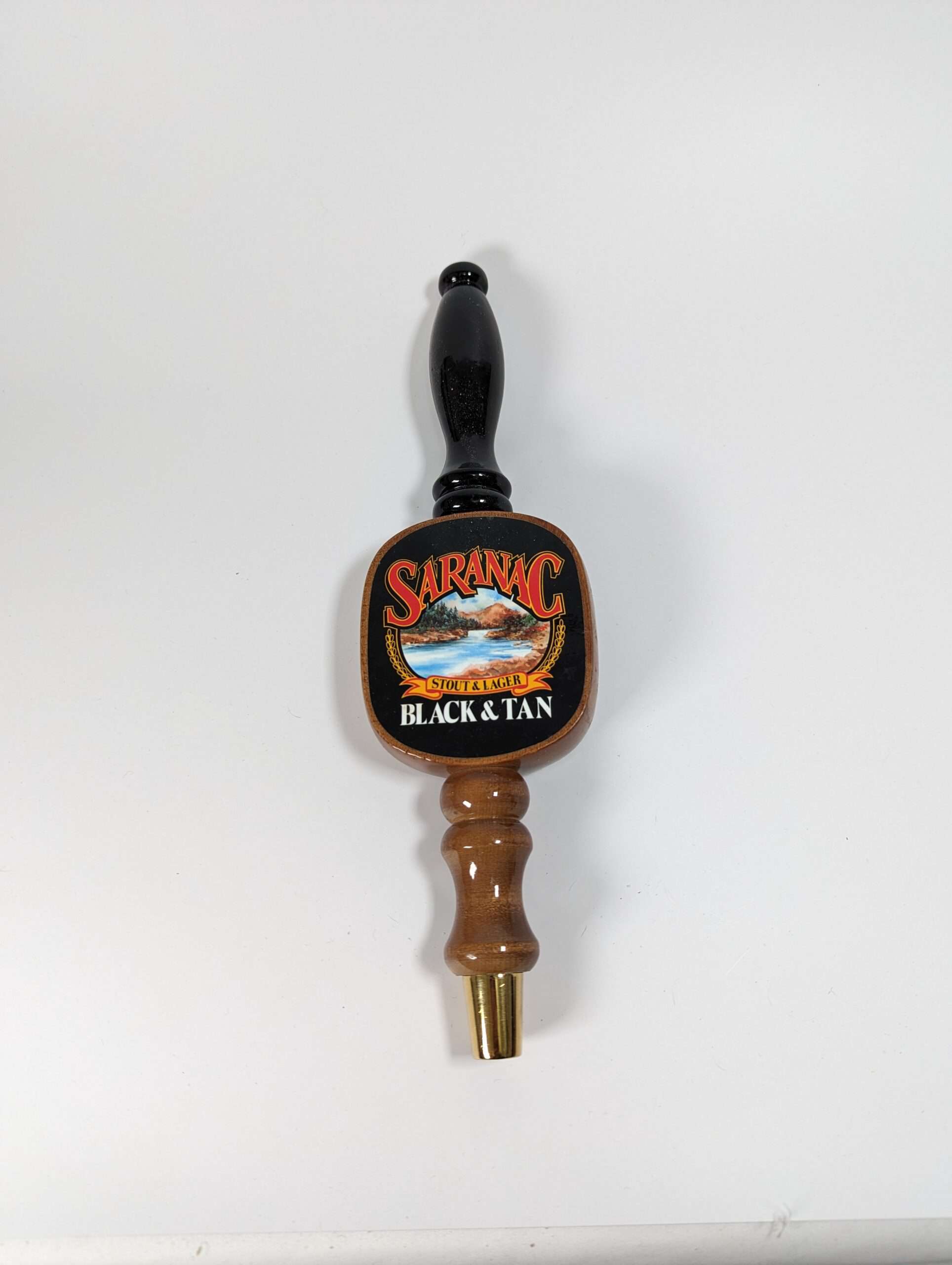 Saranac Black and Tan Tap Handle - RainTaps - Umbrellas, Tap Handles ...